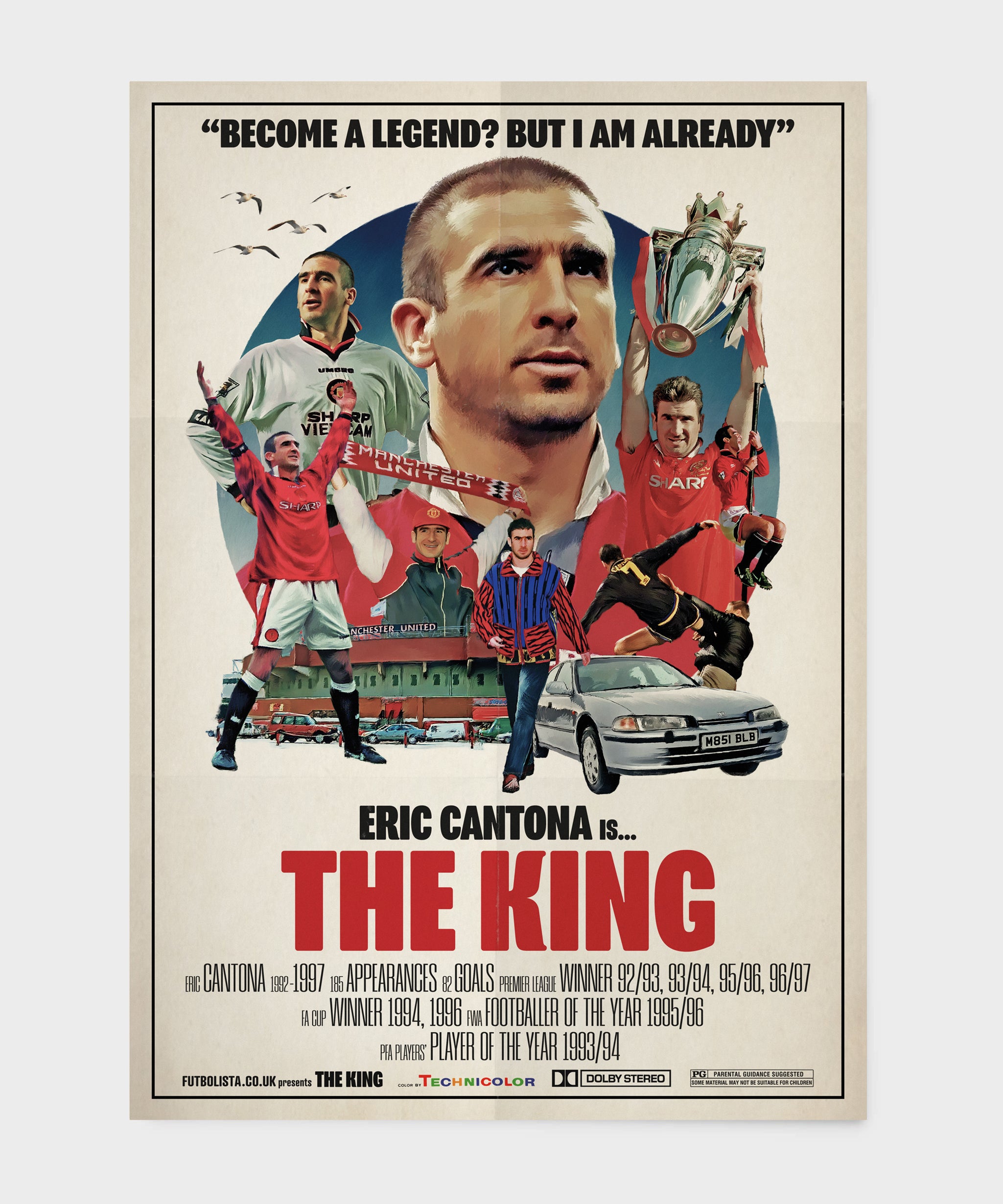 THE KING - Vintage Movie Poster – Futbolista